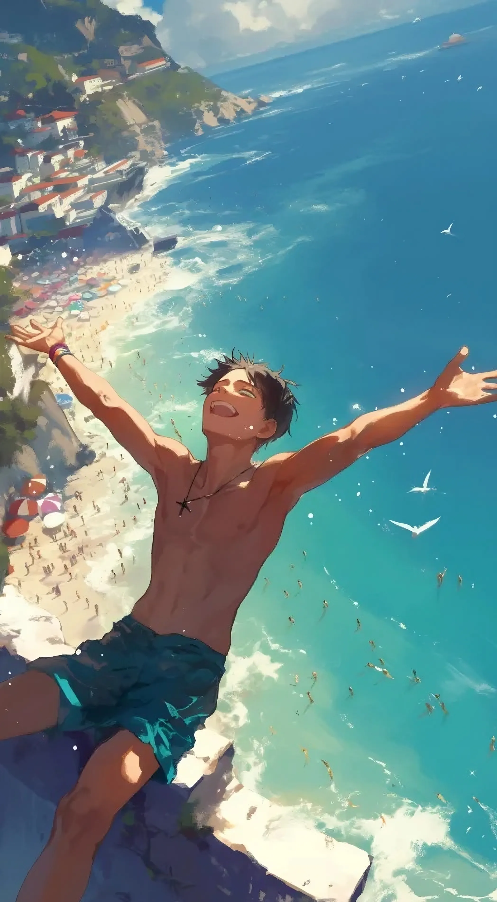 Eren Actually Goes To The Beach | Sekai